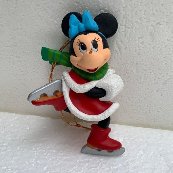 Disney | Holiday | Minnie Mouse Ice Skating Enesco Treerific Treasures ...